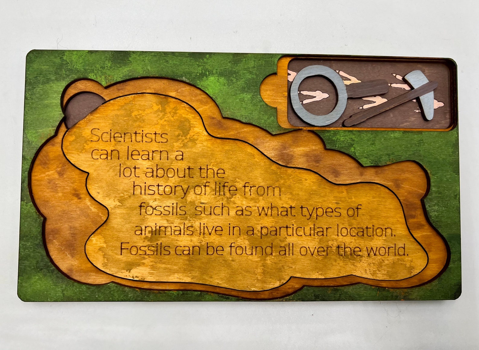 Dinosaur Dig Fossil Layered Puzzle SVG for Glowforge and Laser - Etsy