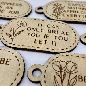 Keychain Bundle SVG File for Glowforge and Laser Cutters, 24 ...