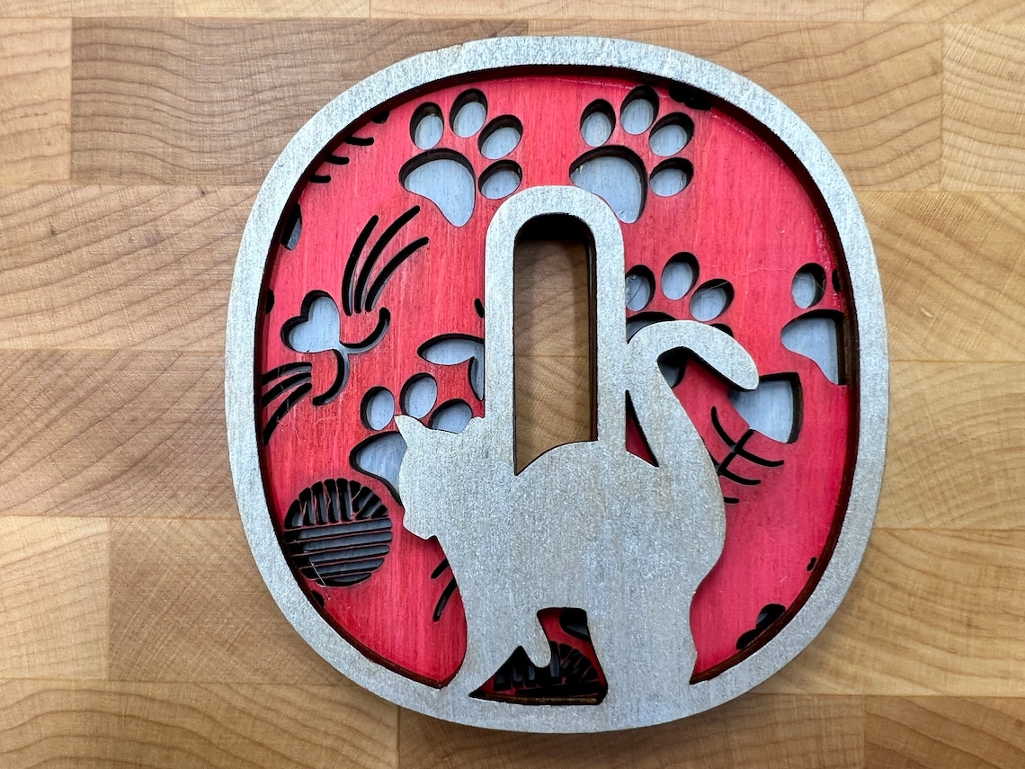 Cat Lover Alphabet SVG File for Laser Cutters Glowforge 3 - Etsy