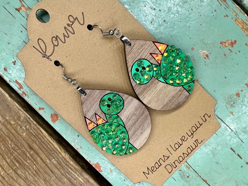 3 Rhinestone Dot Earring Sets With Earring Cards SVG File for - Etsy