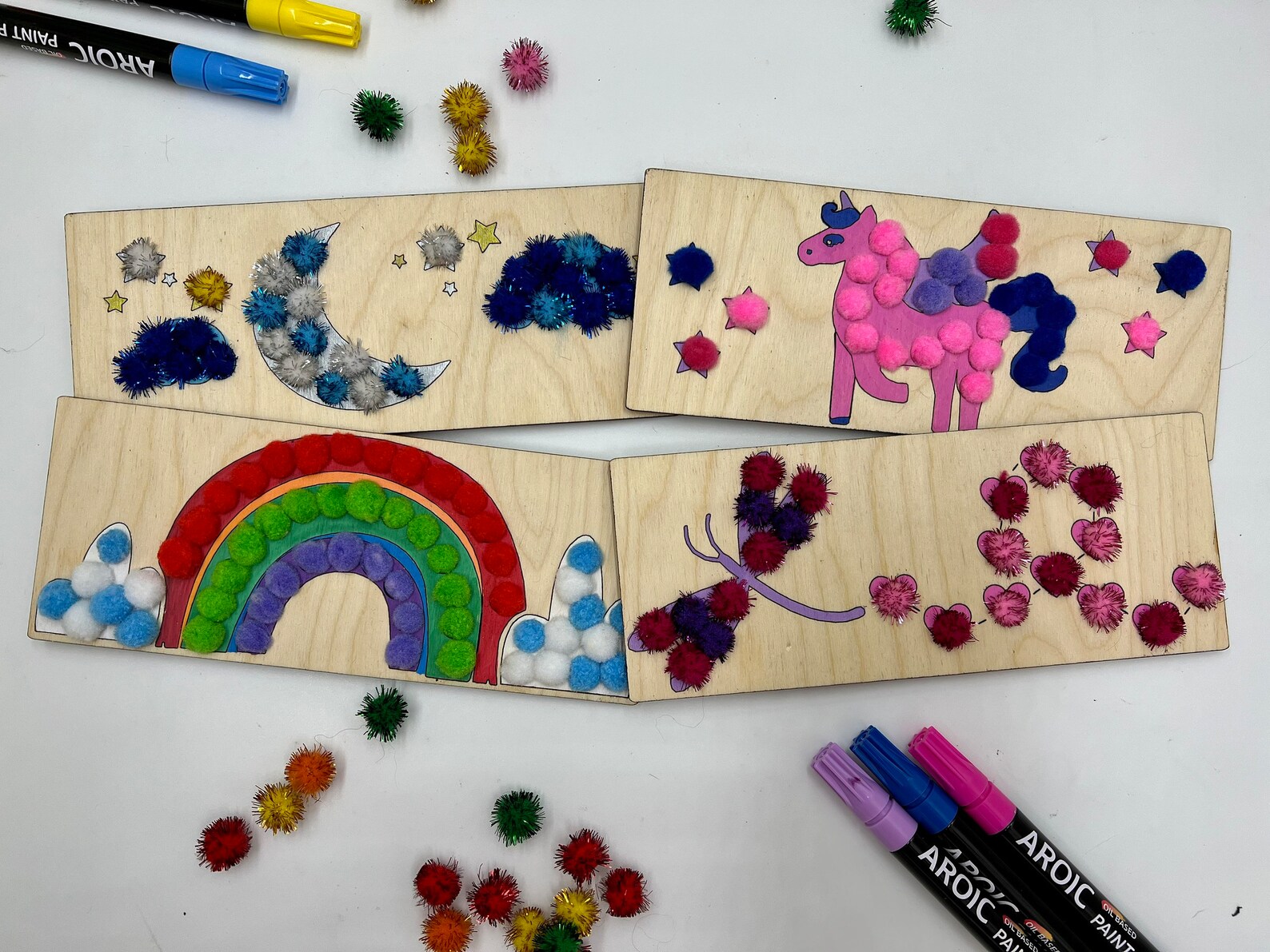 Fantasy Pom Pom SVG File for Laser Cutters, Sensory Boards Glowforge ...