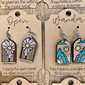 12 Arch Dangle Earring Set With Earring Cards SVG File for Laser ...