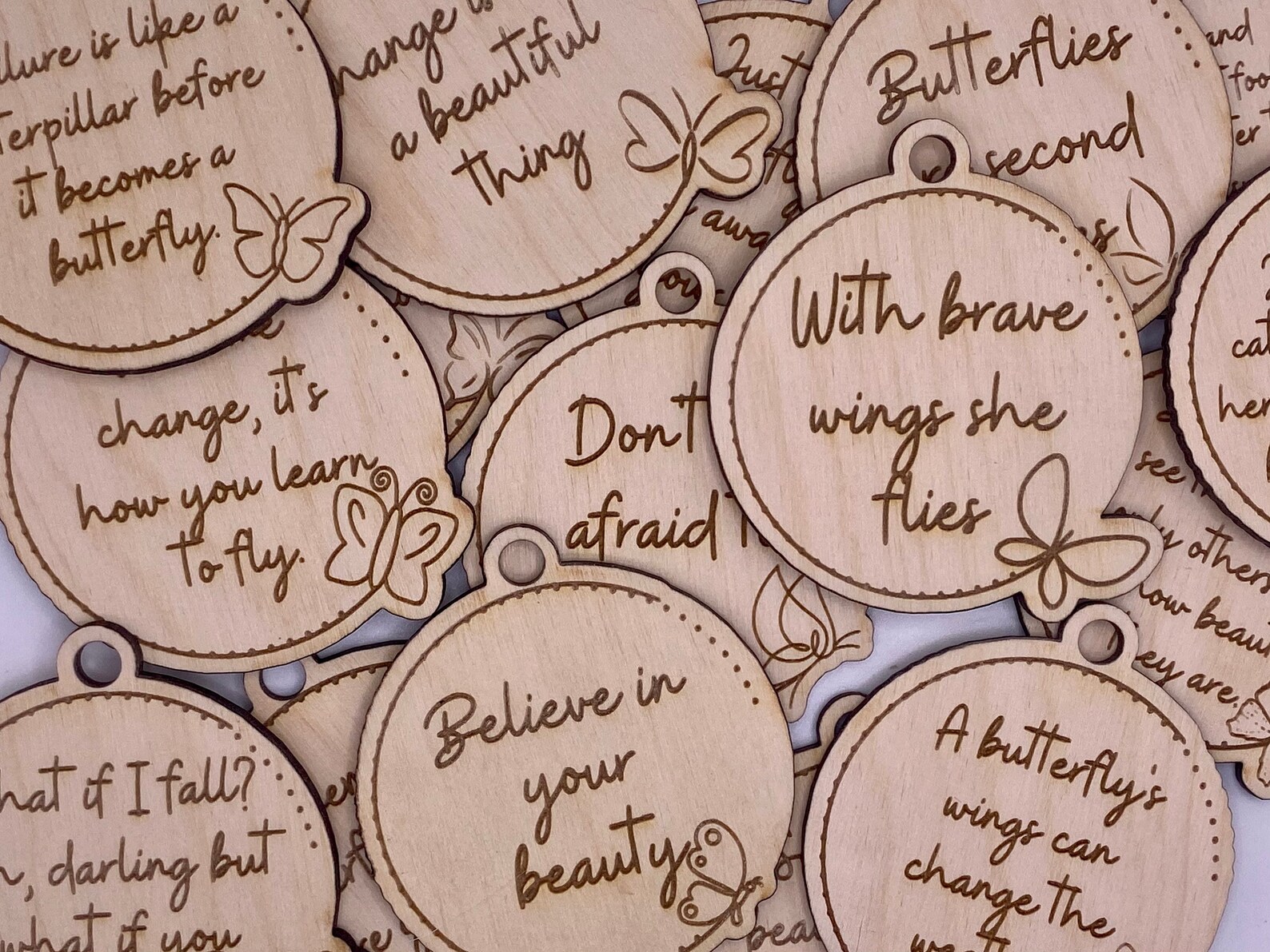 Keychain Bundle SVG File for Glowforge and Laser Cutters - Etsy