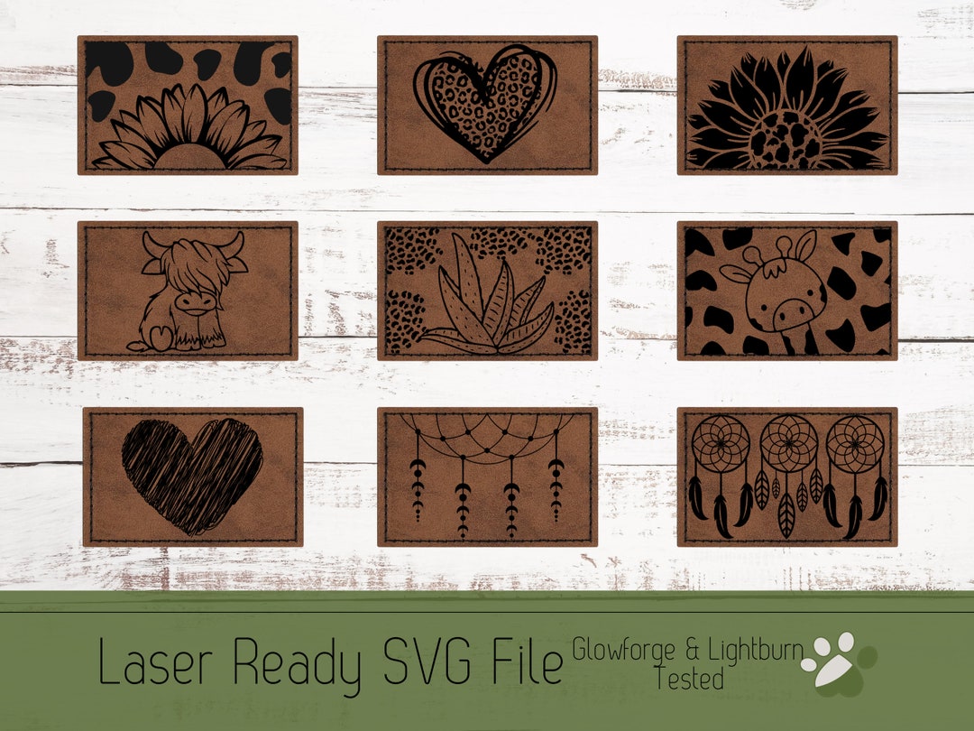 9 Hat Patch Adorable Design Bundle SVG File Laser, Engrave File for ...