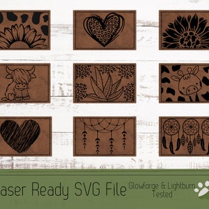 9 Hat Patch Adorable Design Bundle SVG File Laser, Engrave File for ...