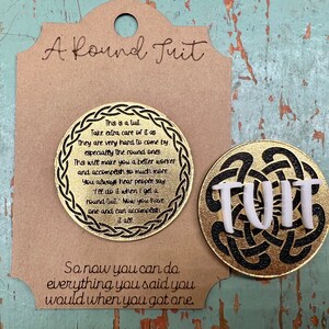 Round Tuit SVG File for Laser Cutters, Glowforge Ready File Includes ...