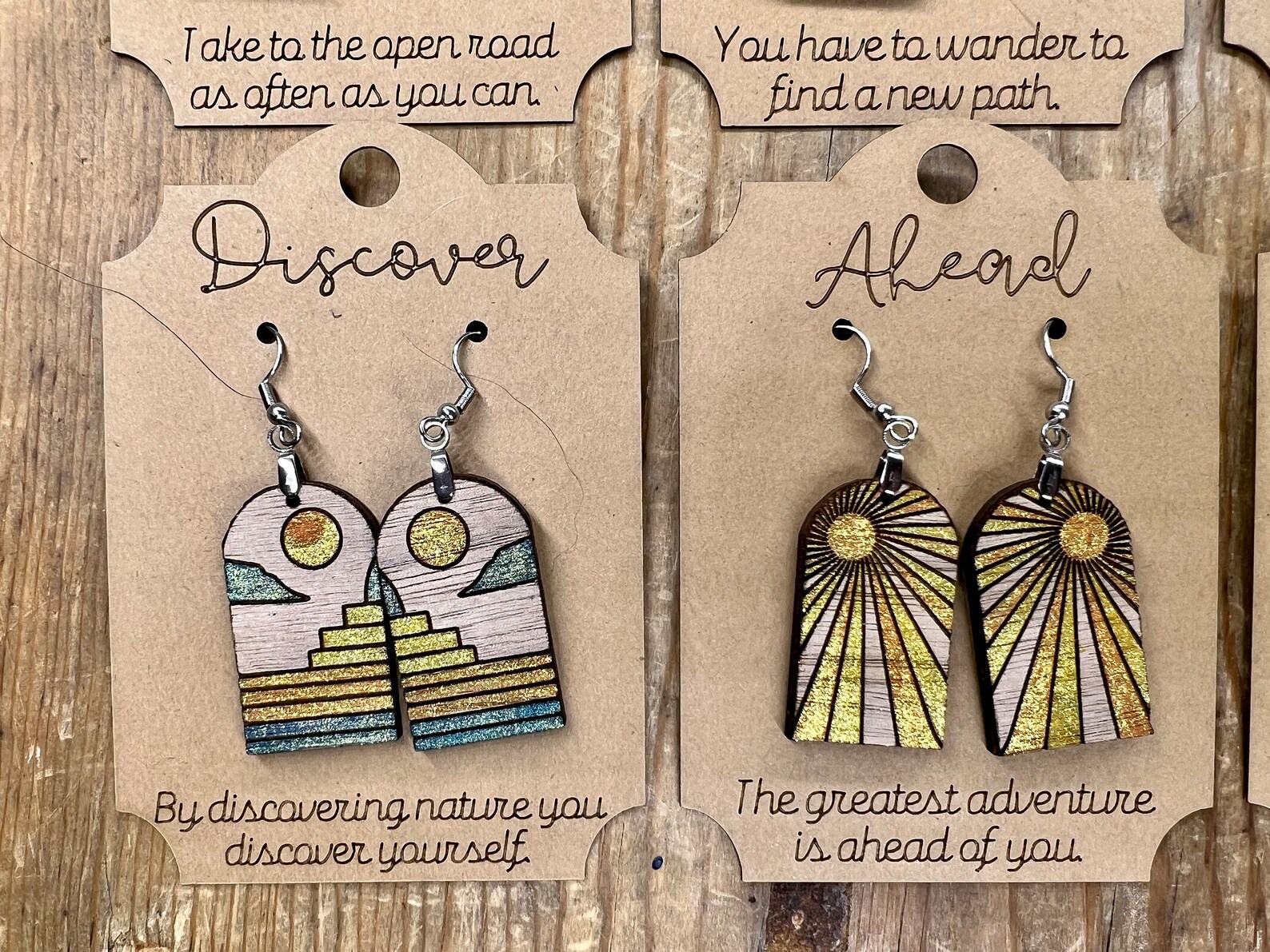 12 Arch Dangle Earring Set With Earring Cards SVG File for Laser ...