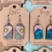 12 Arch Dangle Earring Set With Earring Cards SVG File for Laser ...