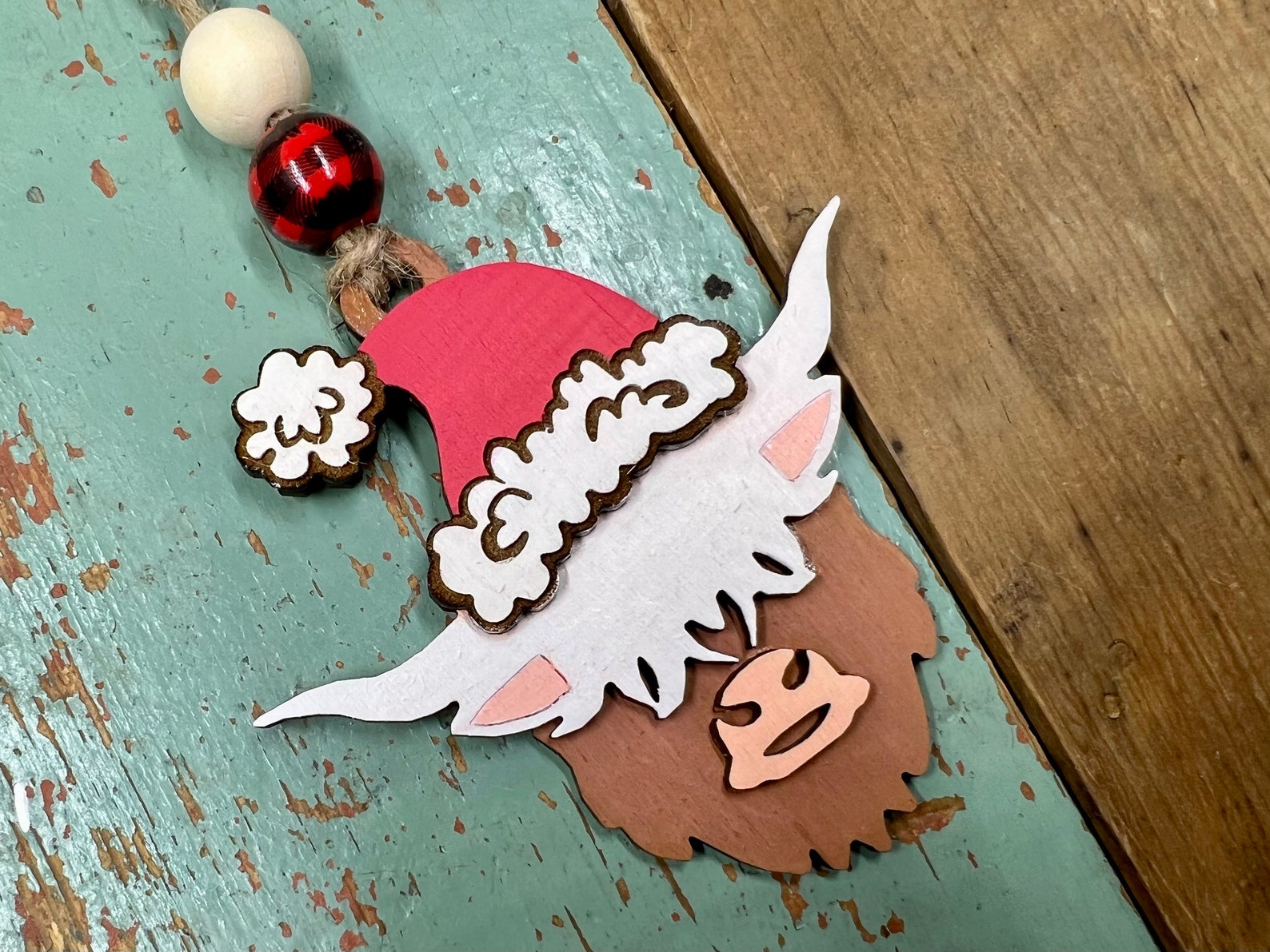 Highland Cow DIY Ornament SVG File for Laser Cutters, Glowforge Ready ...