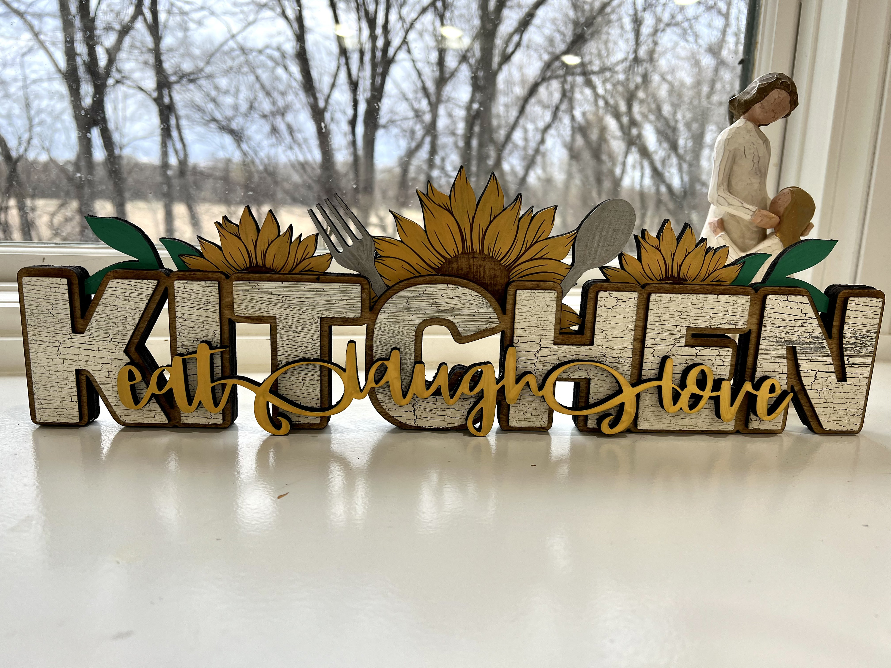 Kitchen Shelf Sitter SVG File for Laser Cutters, Glowforge Sign Idea ...