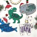 4 Christmas Critter Ornament Bundle SVG File for Laser Cutters ...