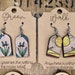 12 Arch Dangle Earring Set With Earring Cards SVG File for Laser ...