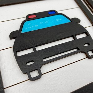 Police Sign Set SVG File for Laser Cutters, 4 Signs Shiplap and Police ...