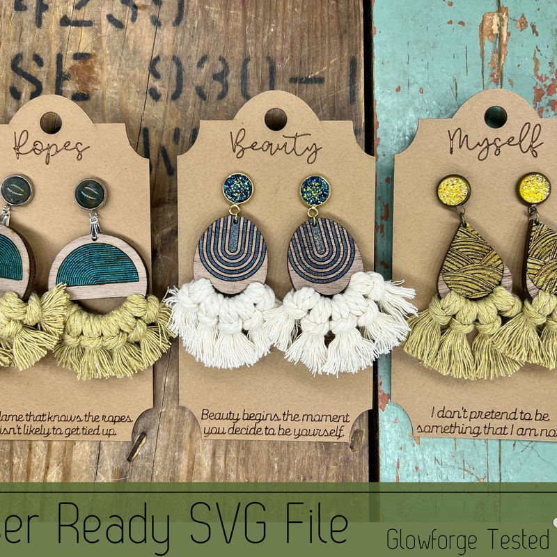 Macrame Earring Holder - Etsy