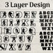 Player Football Alphabet SVG File for Laser Cutters, Glowforge 3 Layer ...