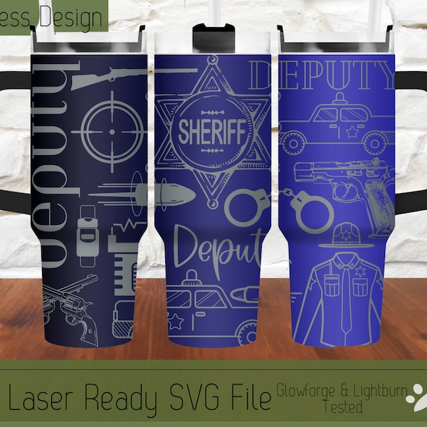 Sheriff Tumbler Wrap - Etsy