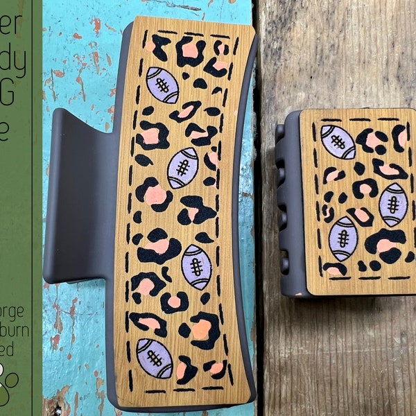 Football Hair Clips - Etsy