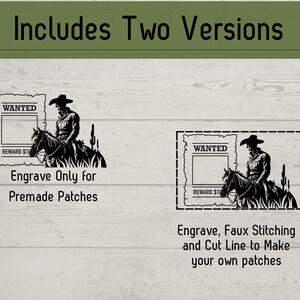 9 Hat Patch Western Design Bundle SVG File Laser, Engrave File for ...