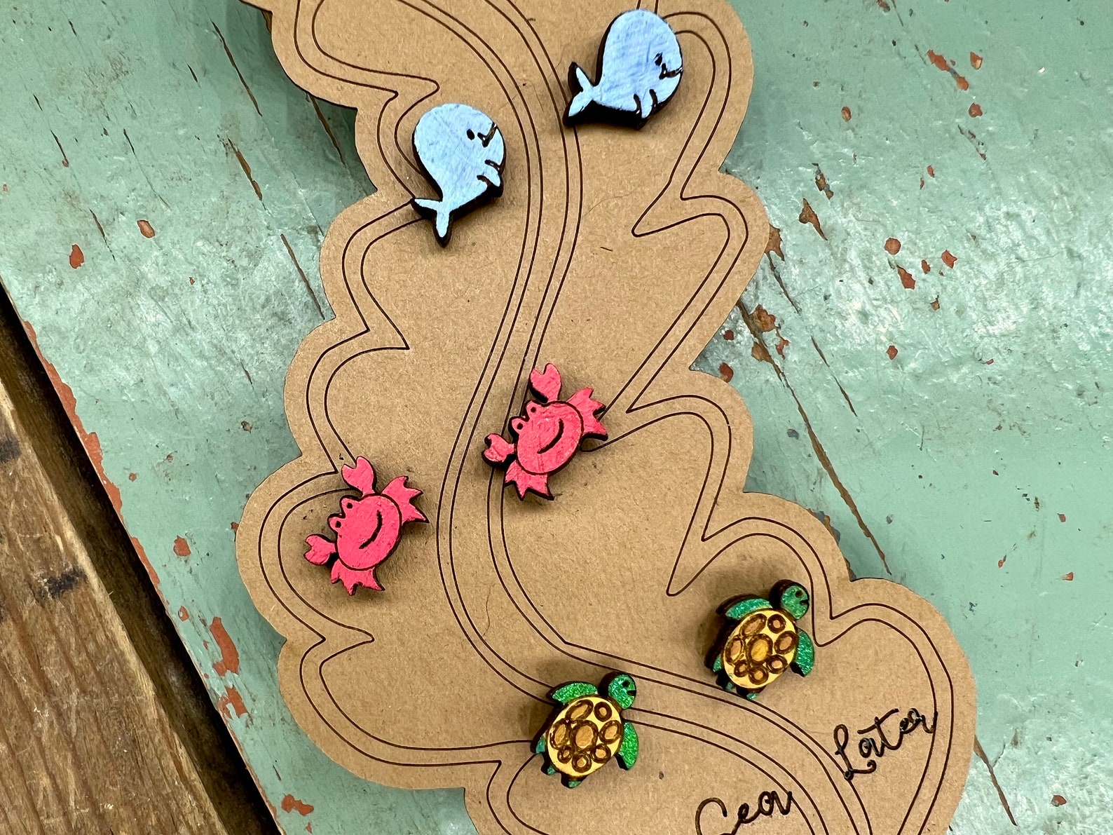 30 Stud Earrings With Earring Cards SVG File for Laser Cutters ...