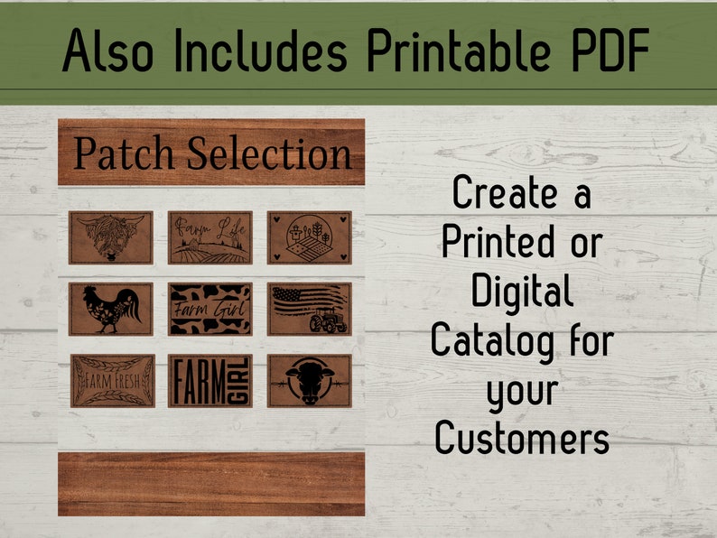 9 Hat Patch Farm Design Bundle SVG File Laser, Engrave File for Premade ...