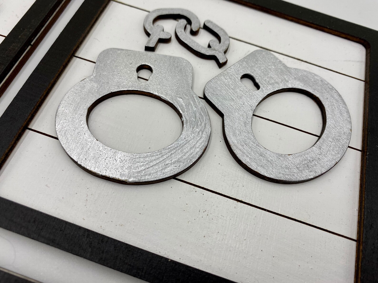 Police Sign Set SVG File for Laser Cutters, 4 Signs Shiplap and Police ...