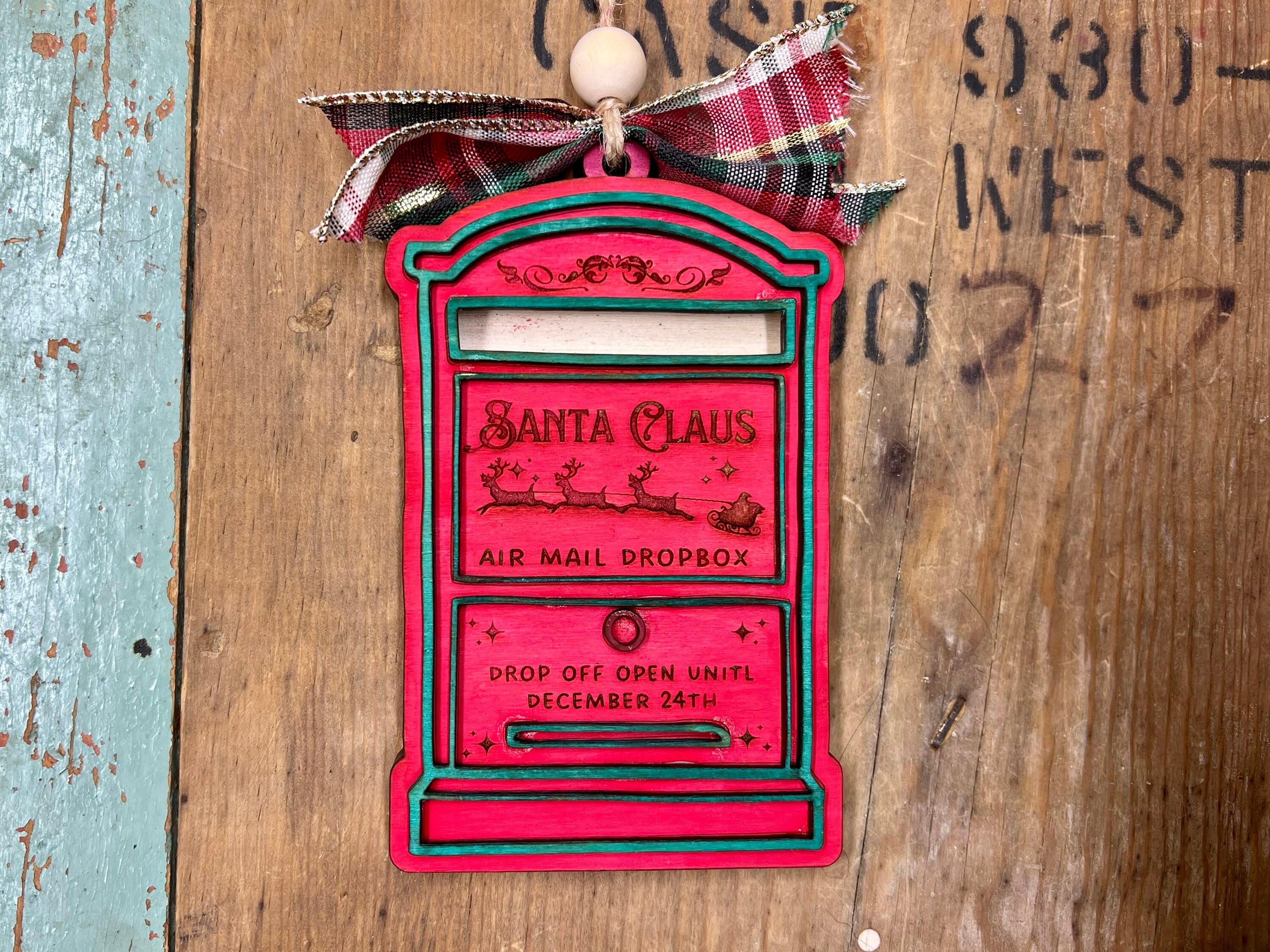 Santa's Mailbox Ornament SVG File for Laser Cutters, Functional ...