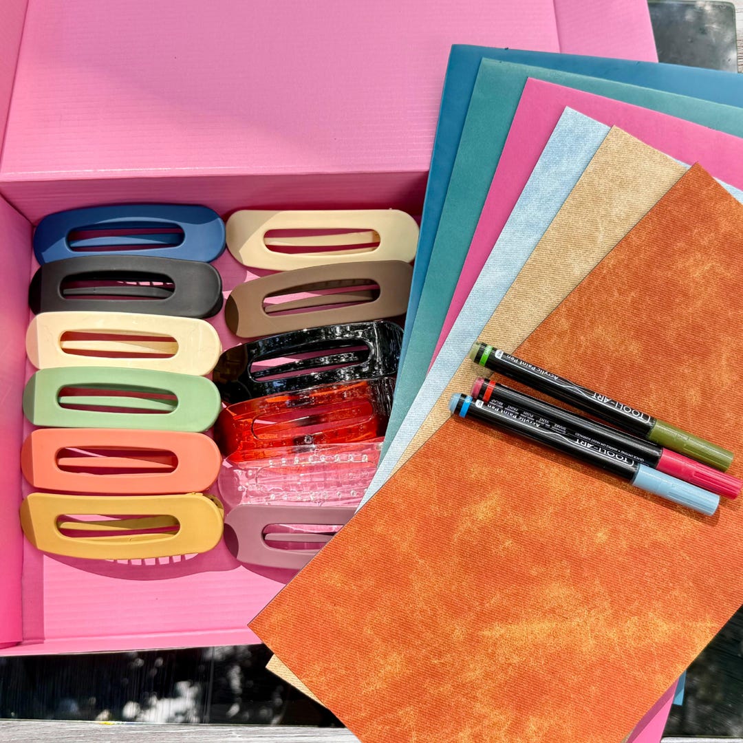 Flat Hair Clip Laser Supply Box, Everything You Need to Make 10 Claw ...