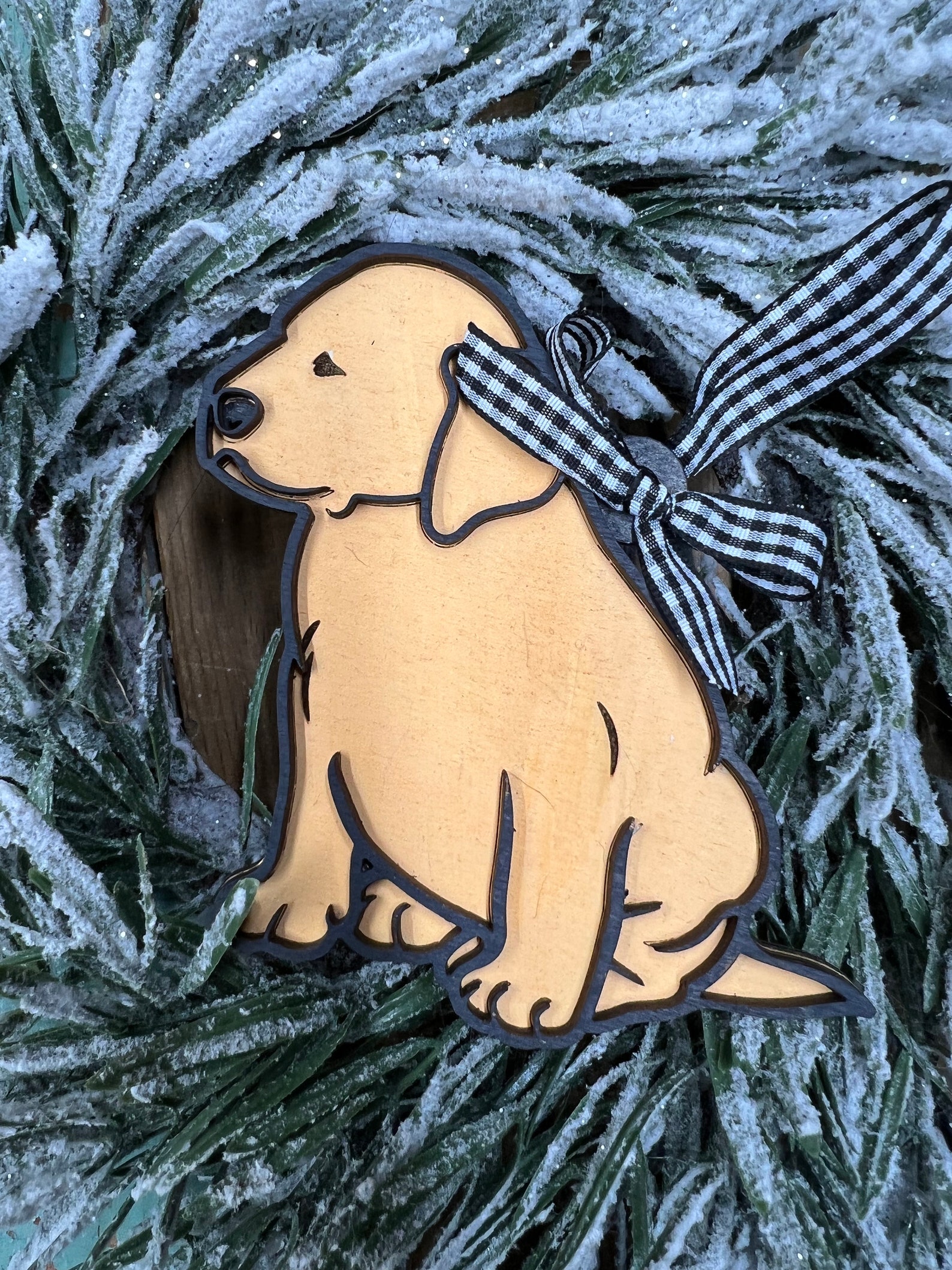 Labrador Retriever Ornament SVG File for Laser Cutters, Dog Glowforge ...
