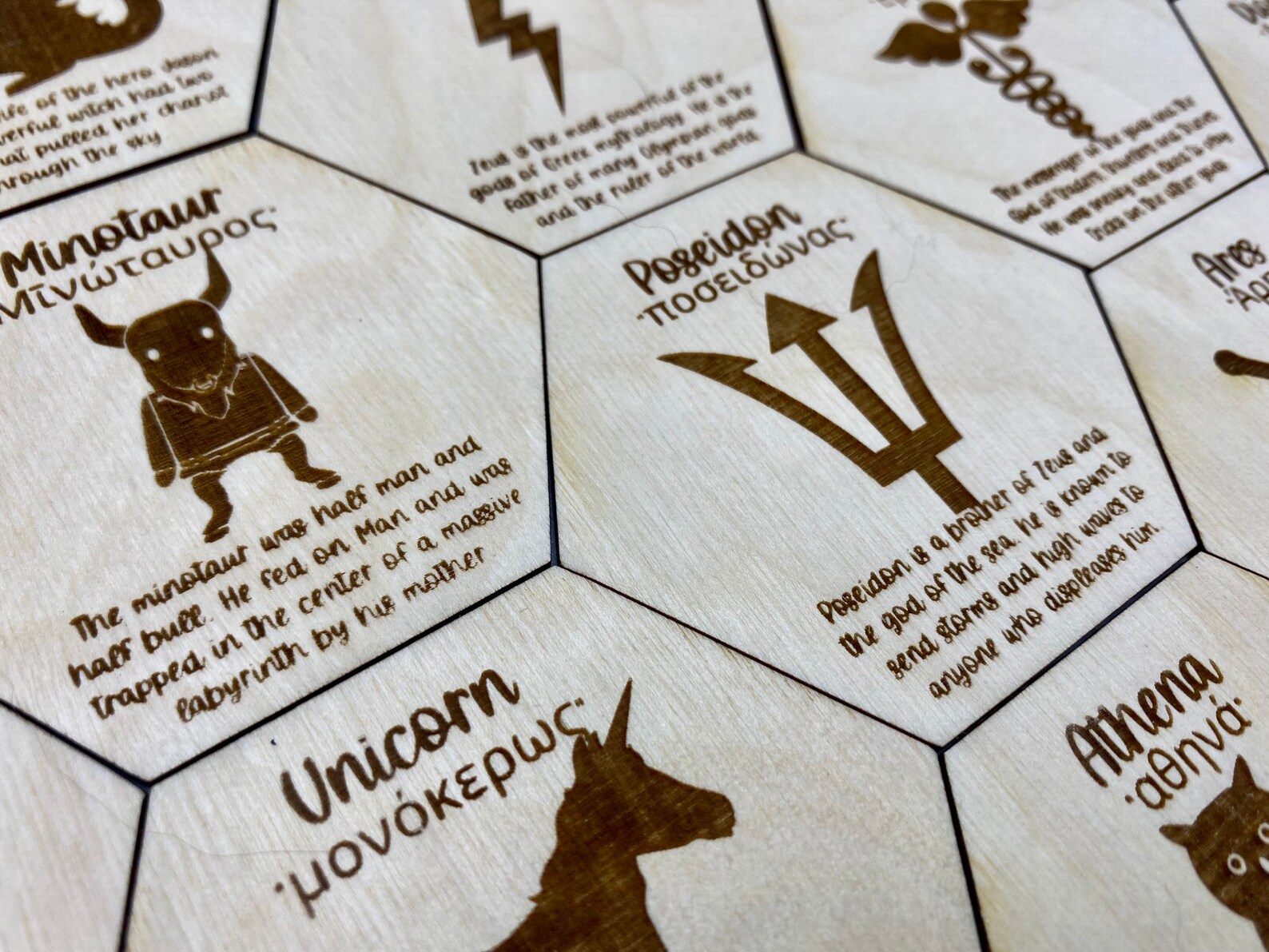 Greek Mythology Fact Token Bundle SVG File for Glowforge and - Etsy