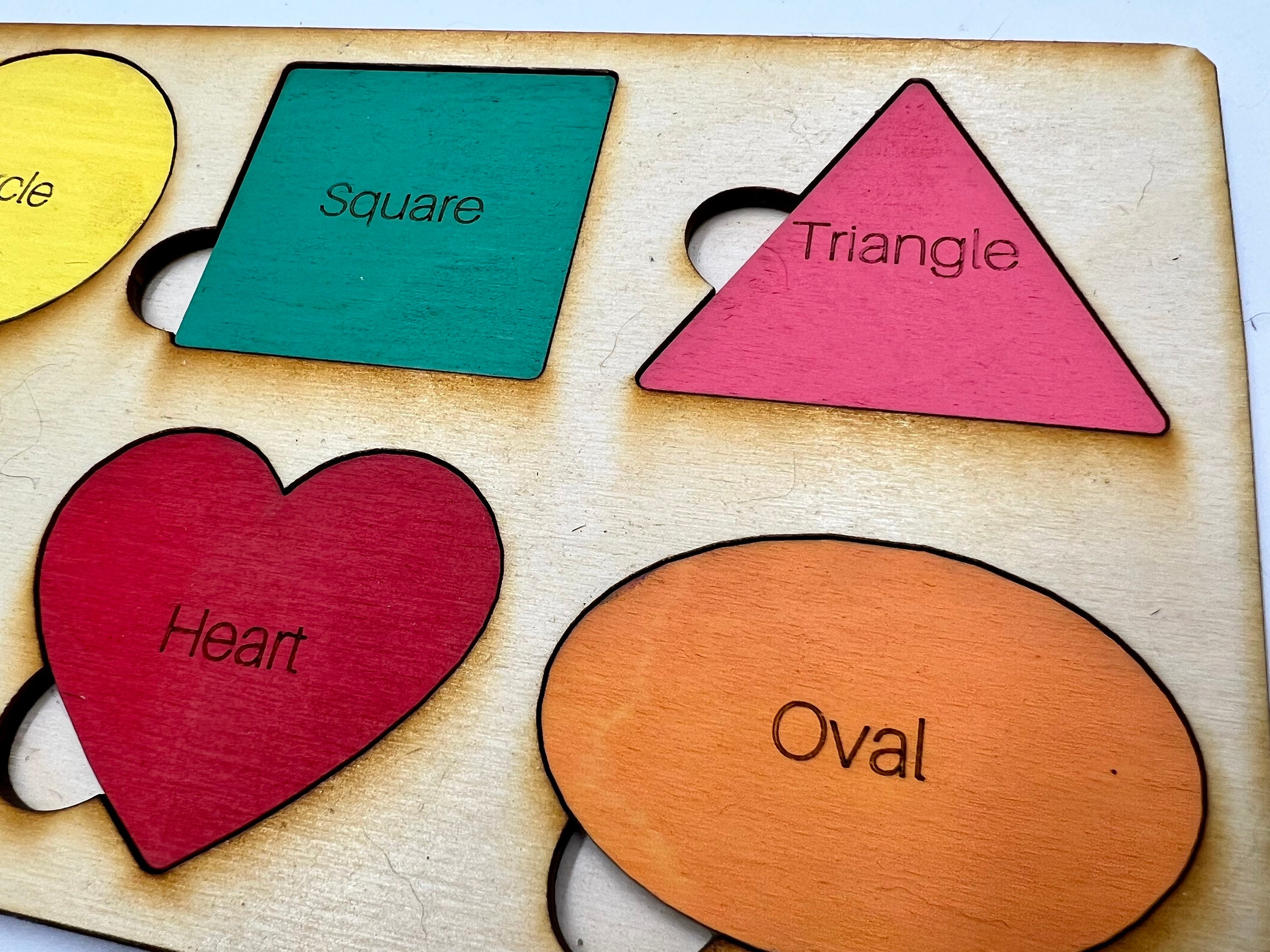 Basic Shapes Educational Puzzle SVG File for Laser Cutters - Etsy