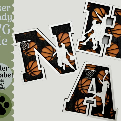 LETTERS Laser Cut Files DXF Alphabet SVG File for Glowforge - Etsy
