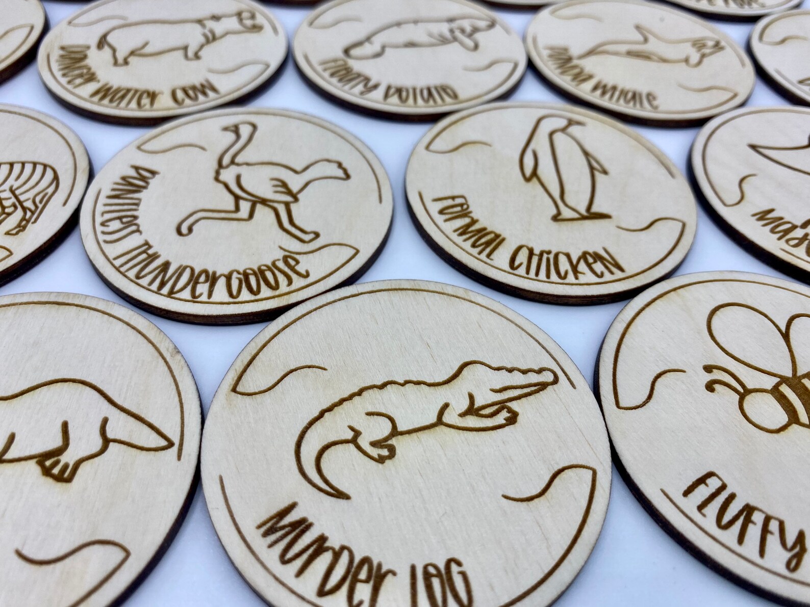 Keychain/ Magnet Bundle SVG File for Glowforge and Laser - Etsy