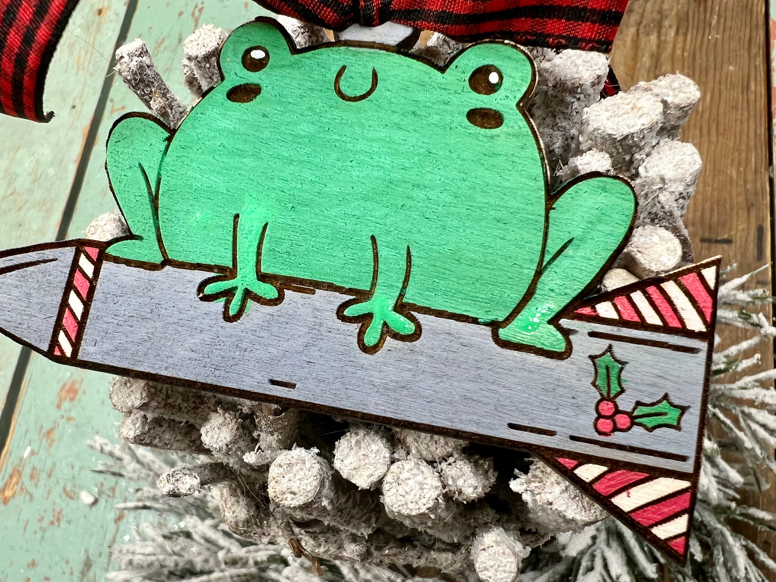 Missletoad Ornament SVG File for Laser Cutters Glowforge - Etsy UK