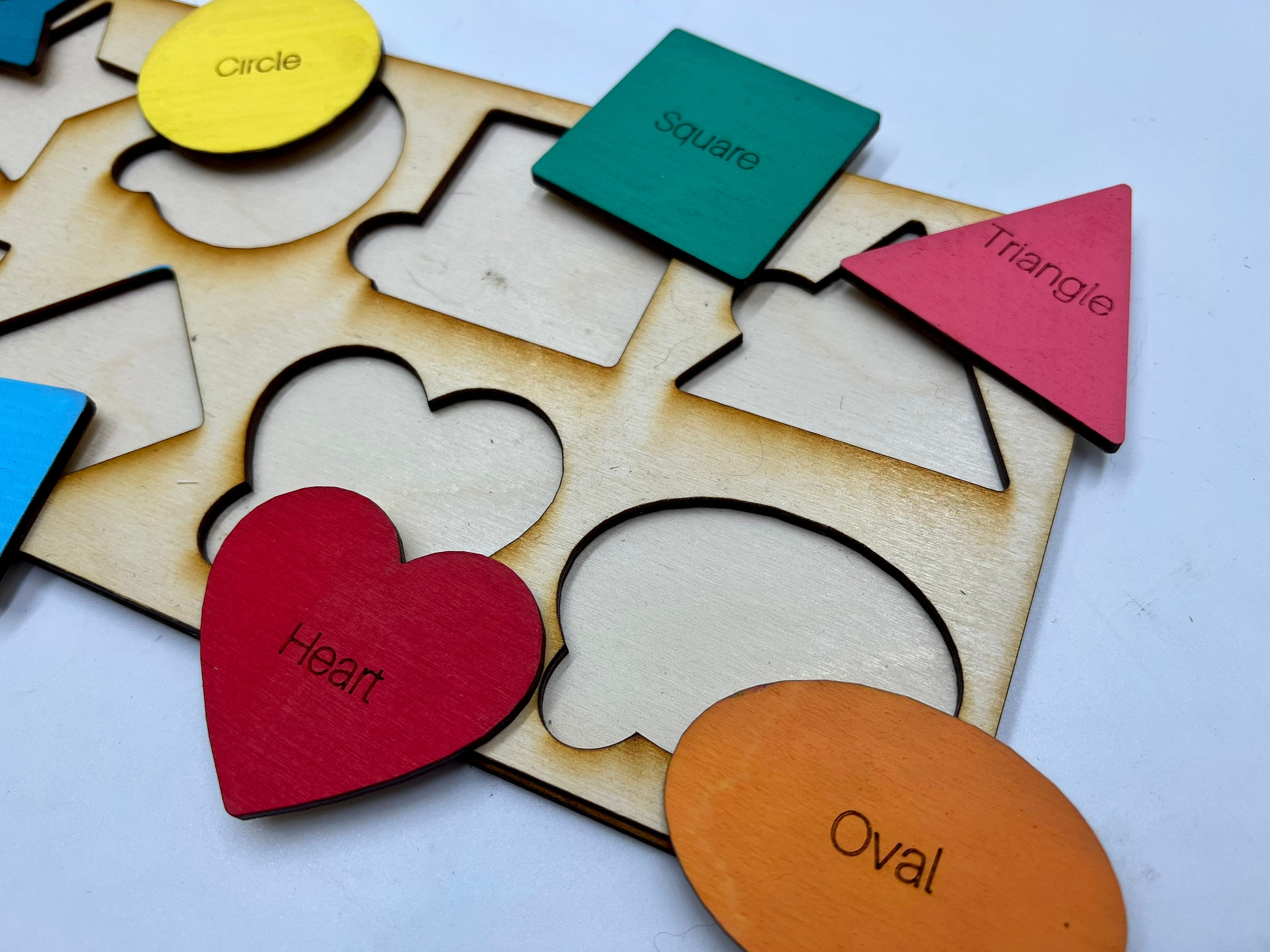 Basic Shapes Educational Puzzle SVG File for Laser Cutters - Etsy UK