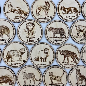 Feline/ Canine Species Coins Bundle SVG File for Glowforge and Laser ...