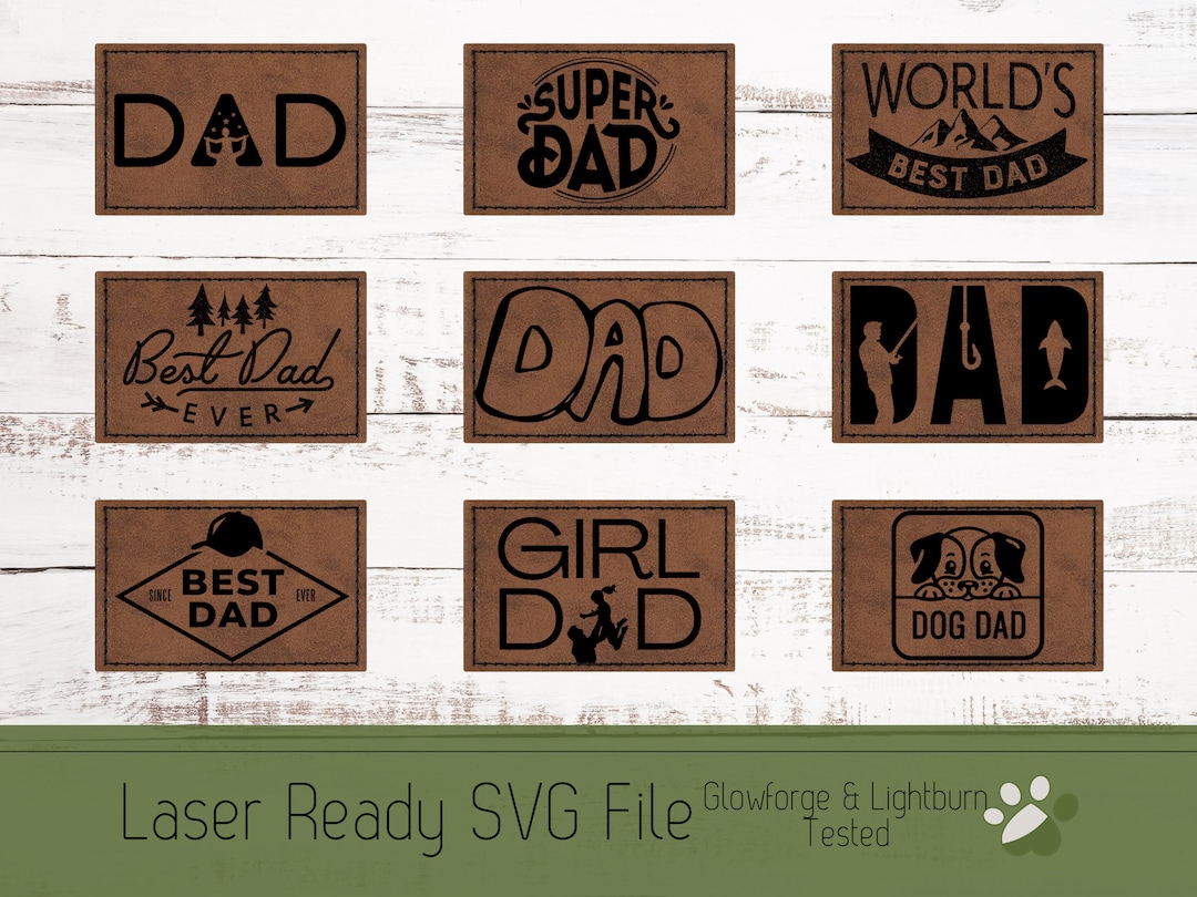 9 Hat Patch Dad Design Bundle SVG File Laser, Engrave File for Premade ...