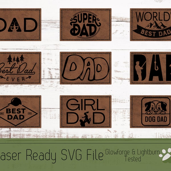Dad Laser Patch Svg - Etsy