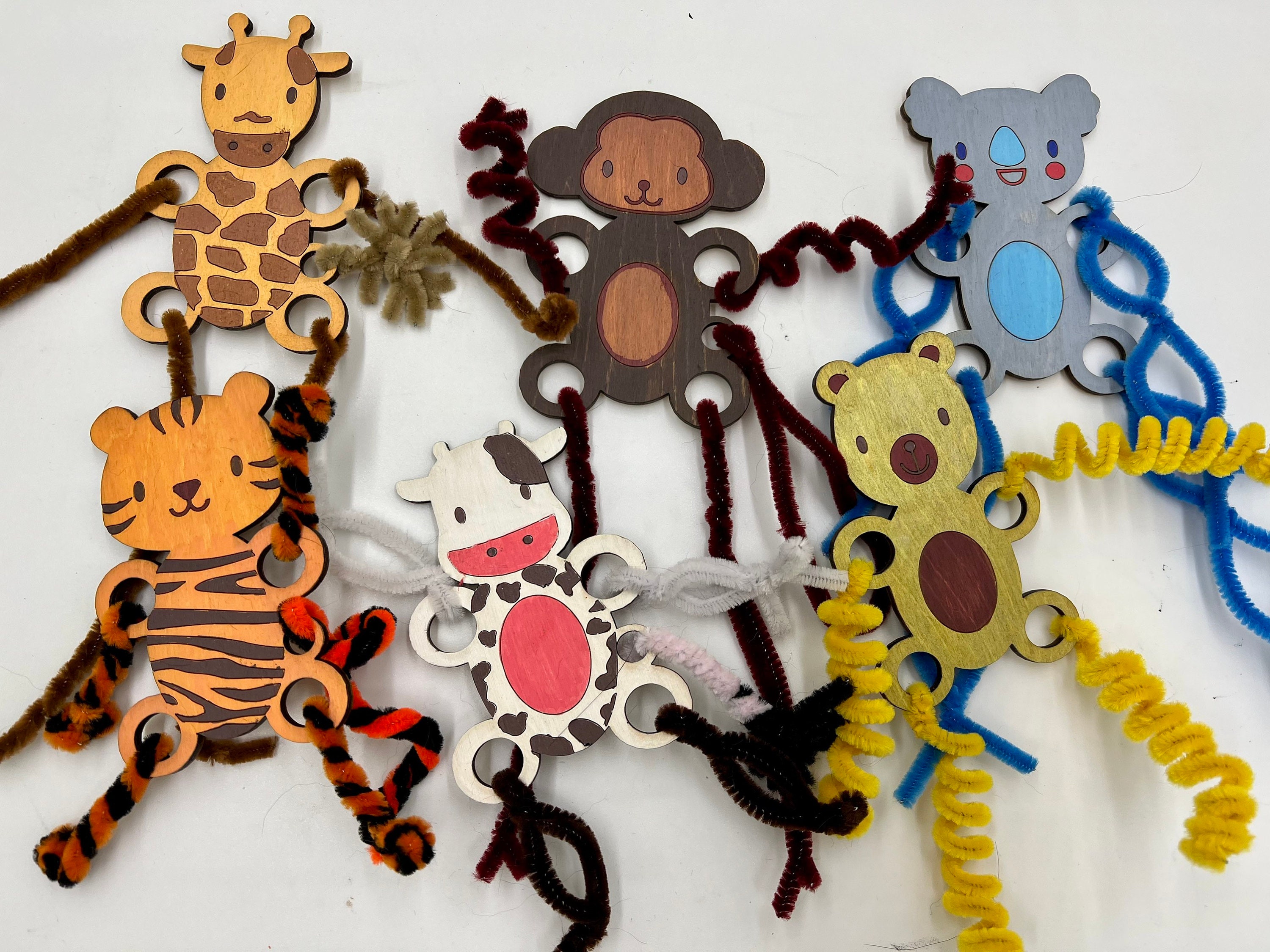 Pipe Cleaner Critters SVG File for Laser Cutters Glowforge - Etsy