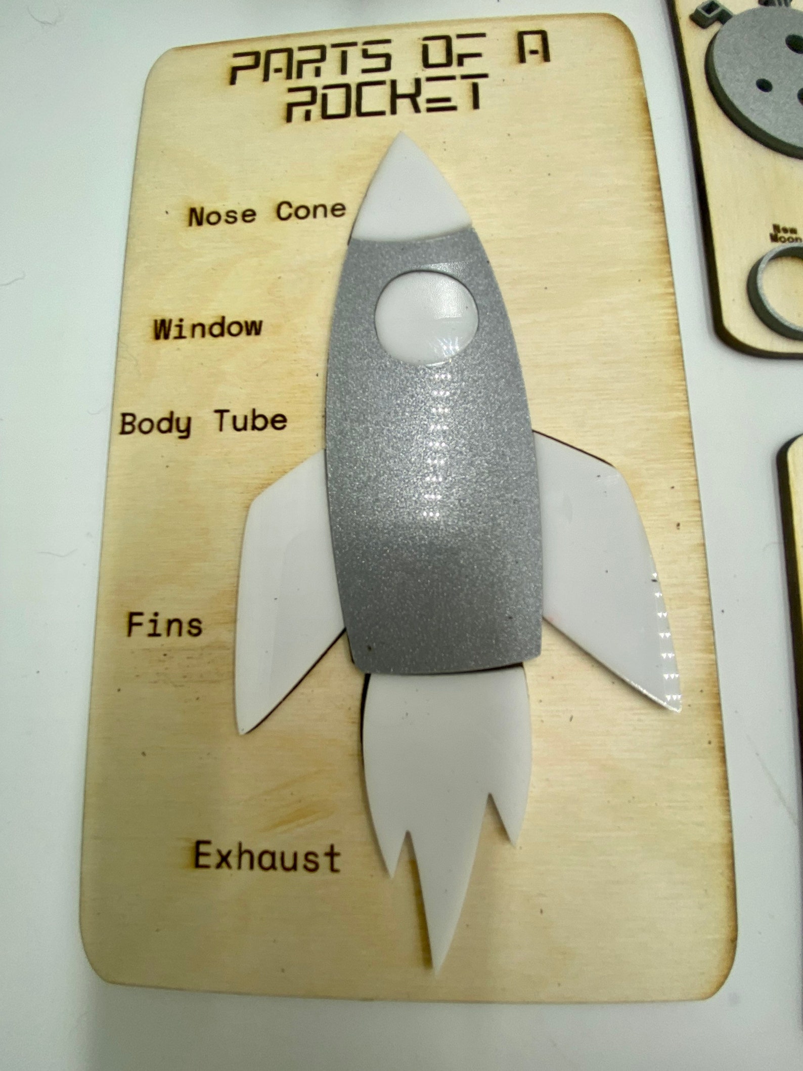 Space Puzzle SVG File for Glowforge and Laser Cutters Space - Etsy