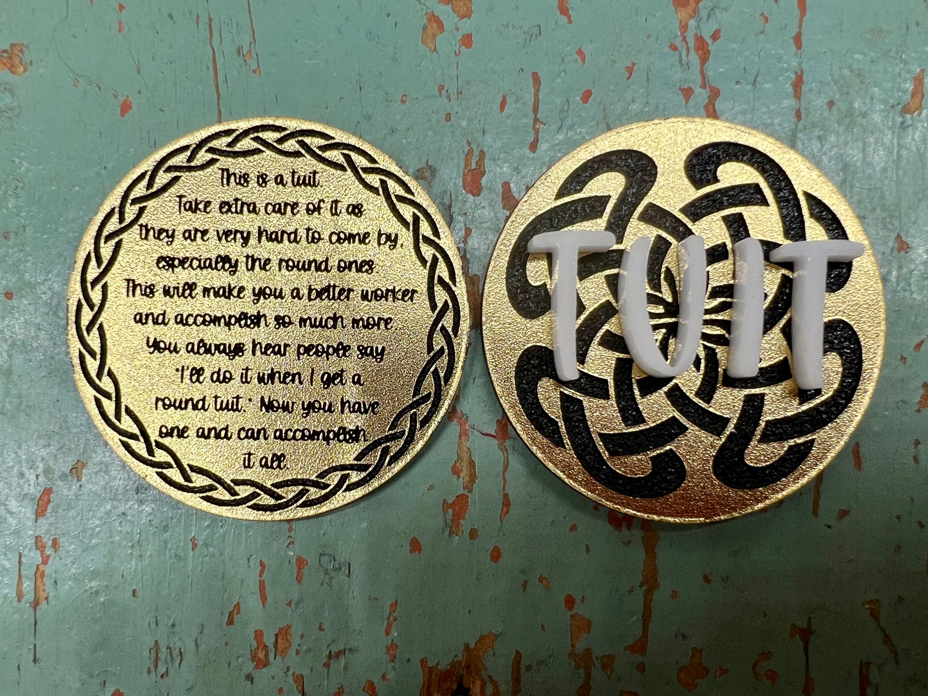 Round Tuit SVG File for Laser Cutters, Glowforge Ready File Includes ...