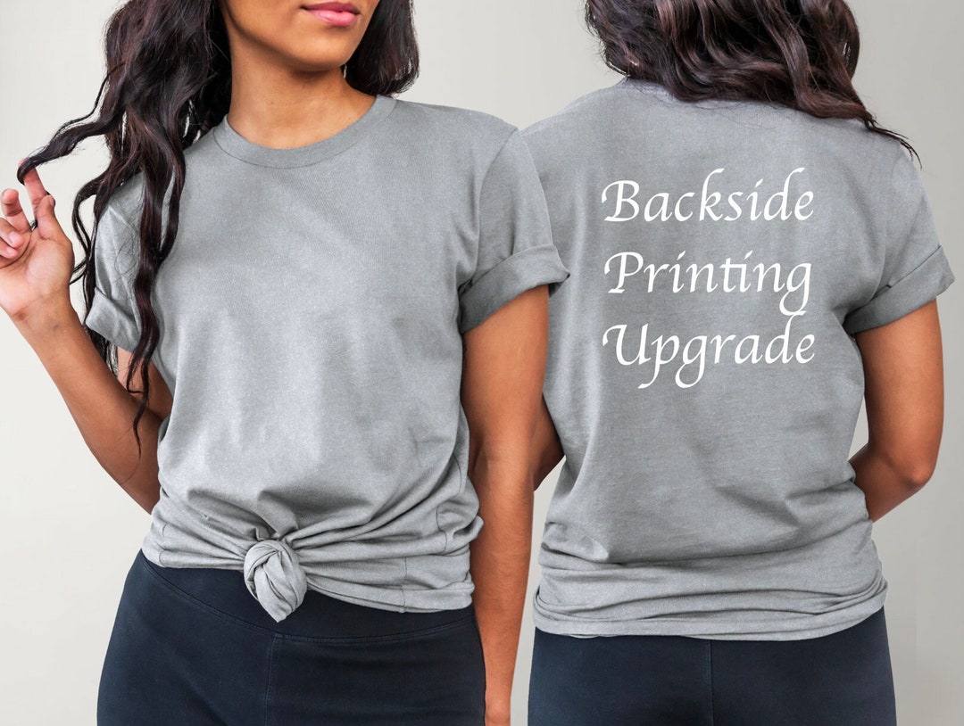 Backside Printing Upgrade - Etsy