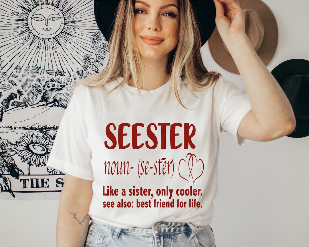Seester Noun Shirt, Seester Definition Tshirt,sisters Shirts, Matching ...