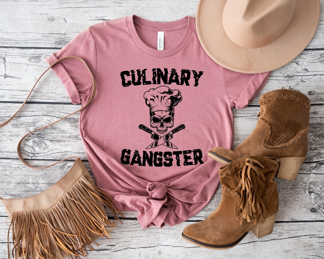 Culinary Gangster Chef T-shirt: Unisex Kitchen Apparel - Etsy