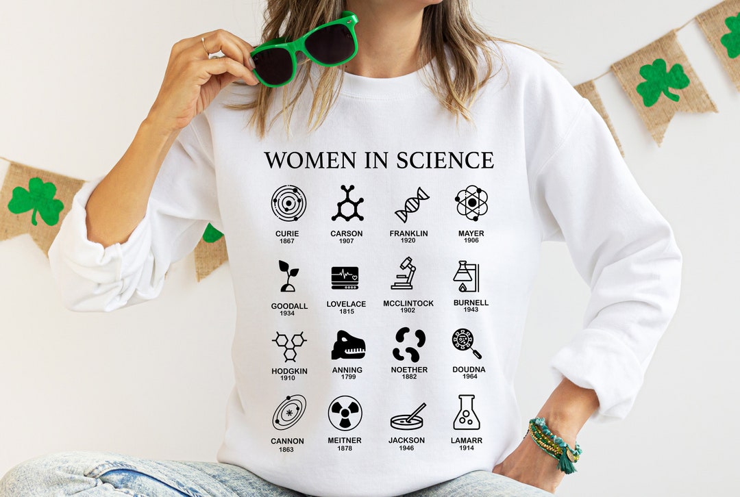 Women in Science Shirt,science Crewneck, Phd Gift Shirt,women in STEM ...