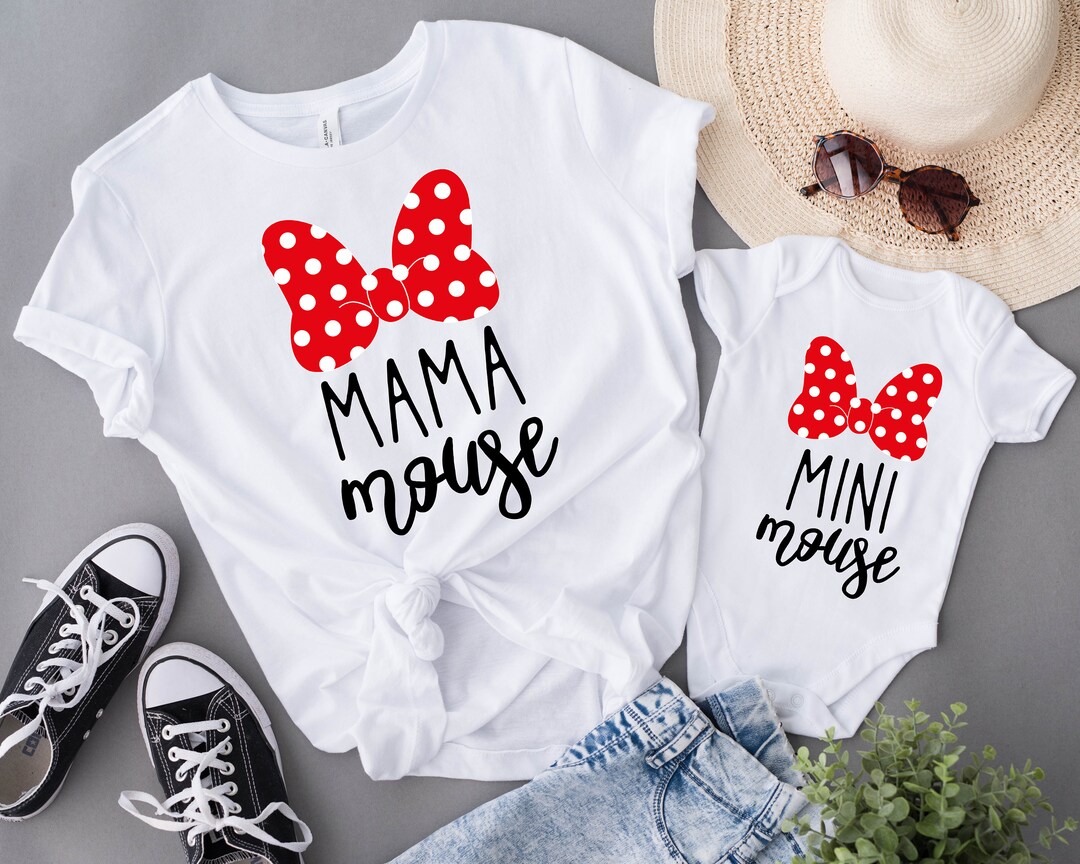 Custom Mama Mouse Mini Mouse,mommy and Me Shirt, Mothers Day Shirt,mama ...