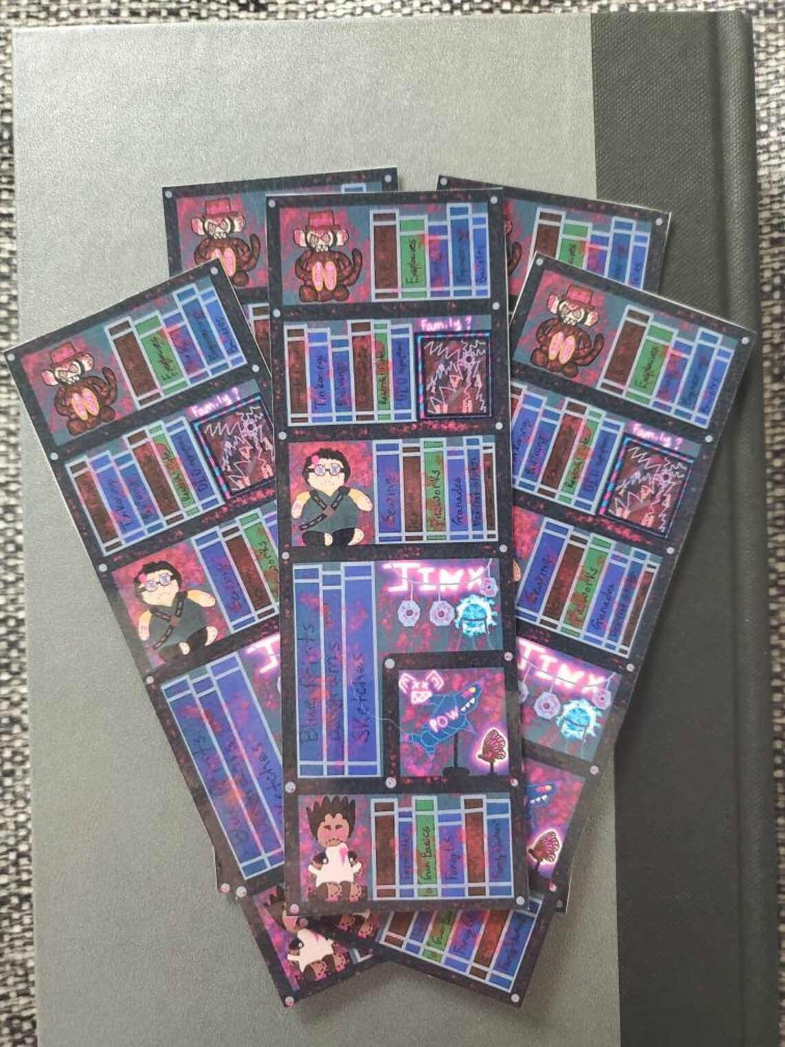 Jinx Bookshelf Bookmark Arcane Powder Book Accessory | Etsy