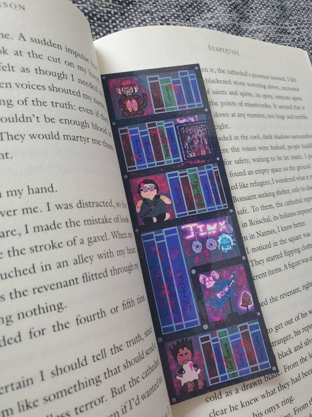 Jinx Bookshelf Bookmark, Arcane Powder Book Accessory - Etsy