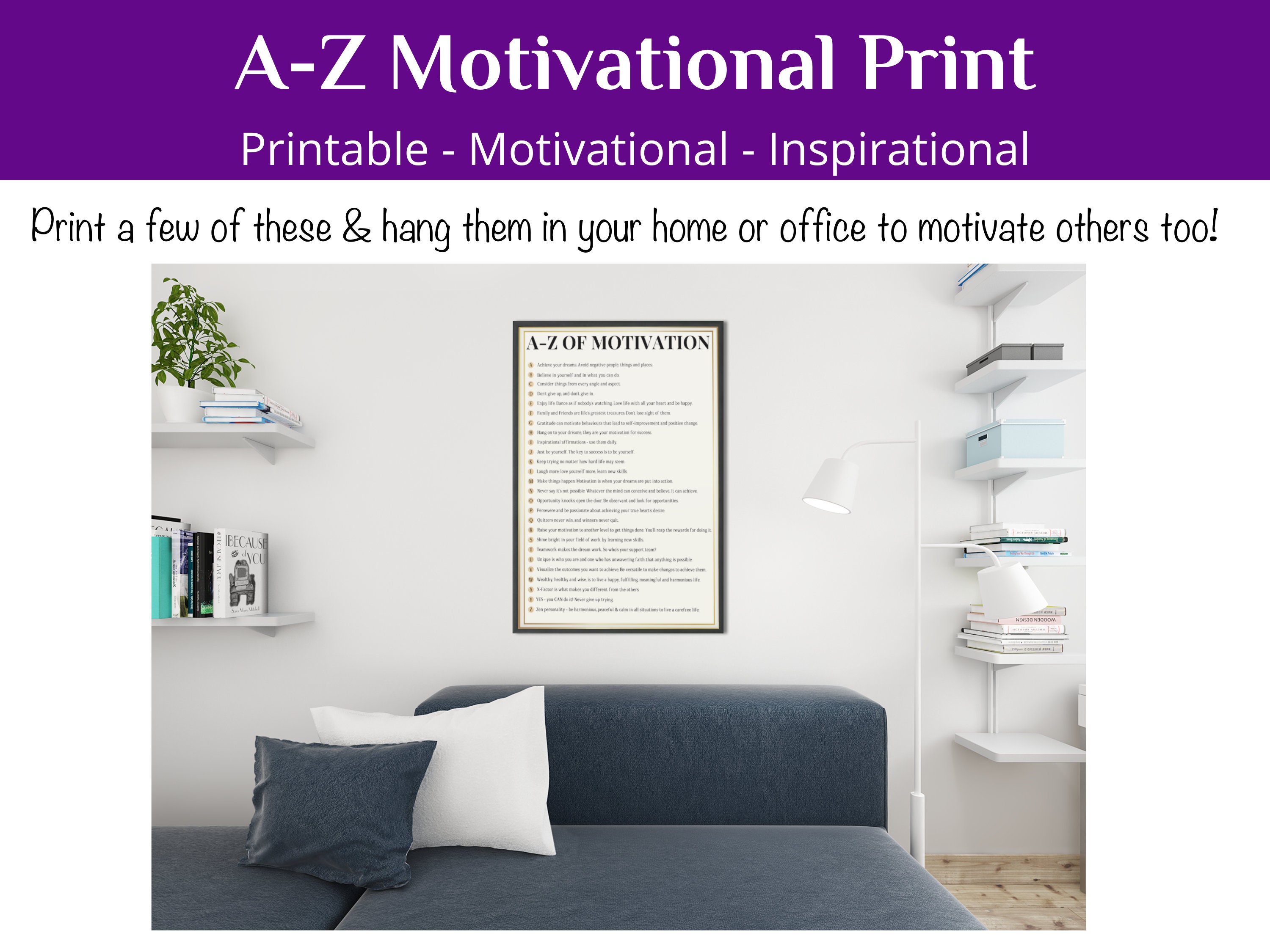 Motivational Quotes A Z Motivational Quotes Poster Motivational Quotes ...