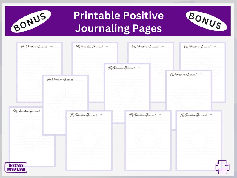 Positive Journal Printable | Positive Affirmations | Inspiring Daily ...