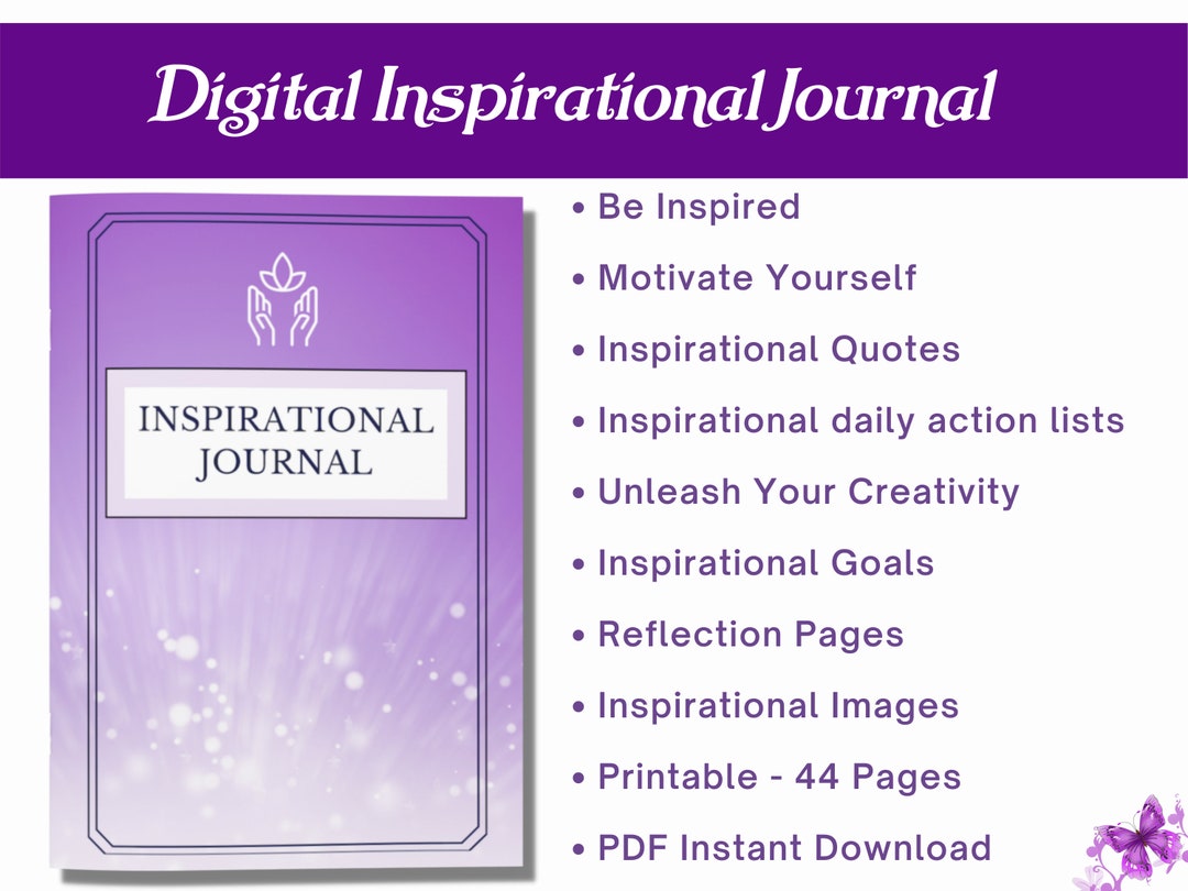 Inspirational Journal | Digital Notebook | Instant Download | - Etsy